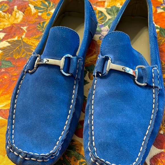 Calvin Klein | Shoes | Blue Sueade Shoes Calvin Klien | Poshmark